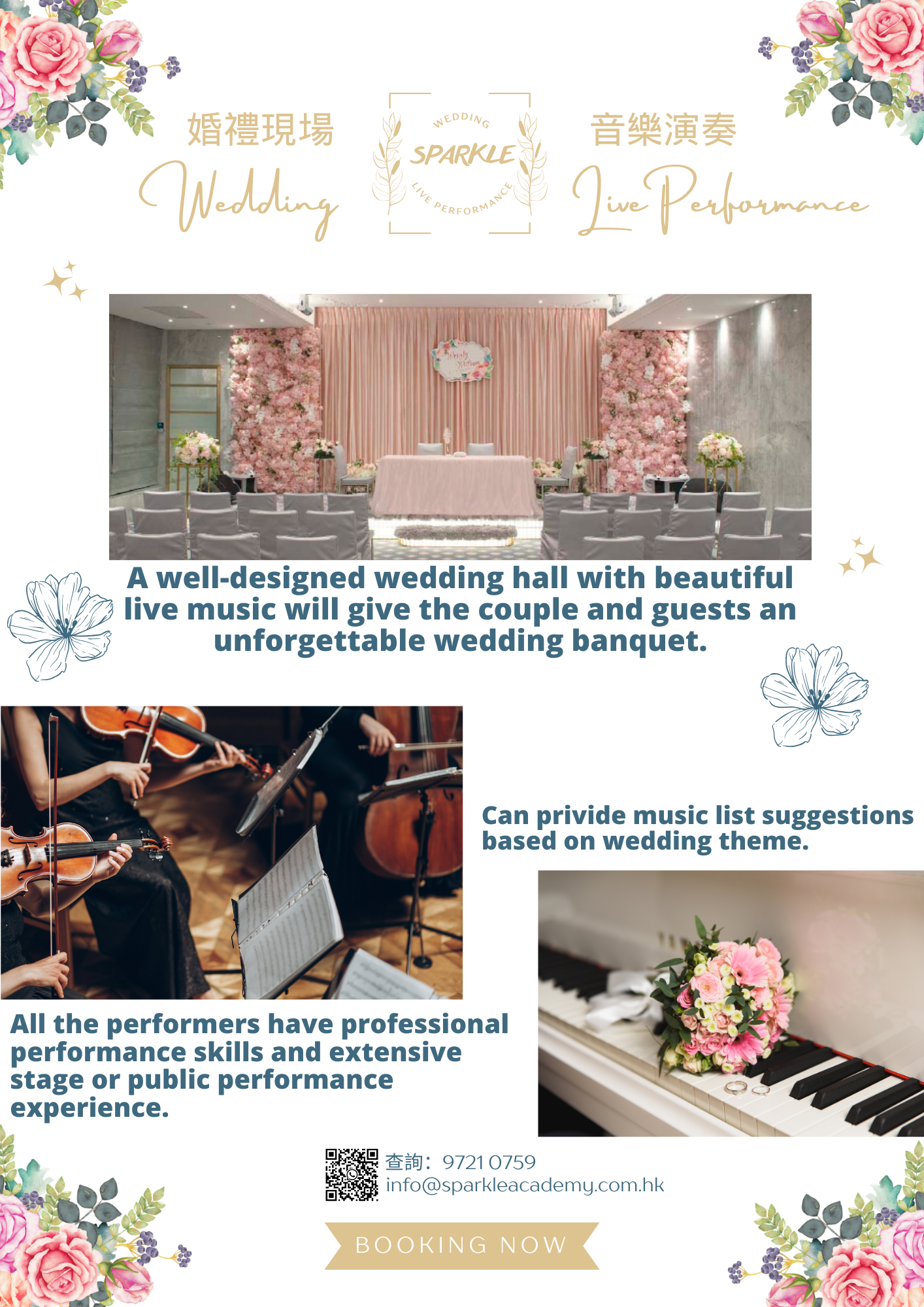 Professional live band – sparkle academy